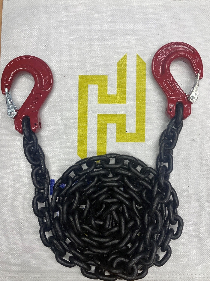 Hoistech :: Buy G80 10MM TIE DOWN CHAIN WITH 2 SLING HOOKS - LASHING ...