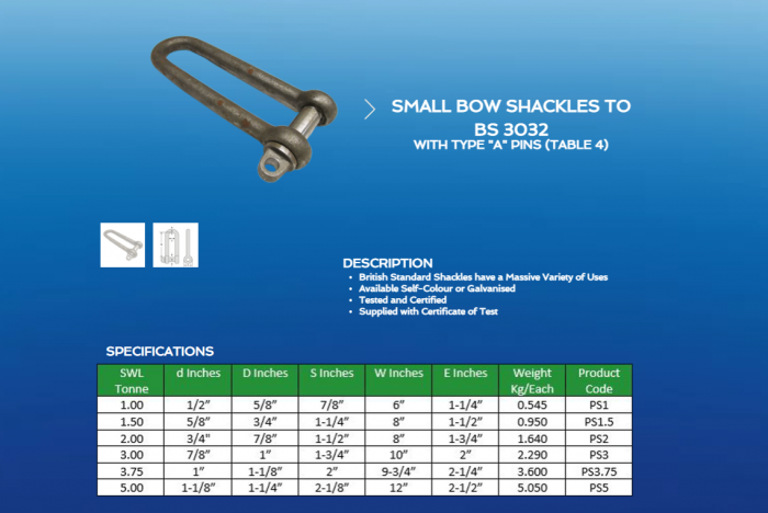 Hoistech :: Buy 3 TONNE PILING SHACKLE Rigging Equipment Shackles On ...